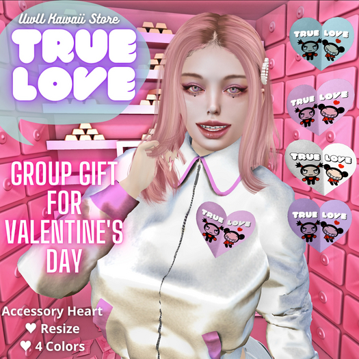 Second Life Marketplace - True Love - Heart - Group Gift - UwU Kawaii Store