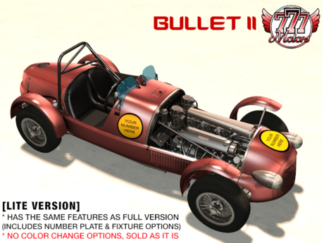 Second Life Marketplace - [777-lite] Bullet II - Pink (boxed)