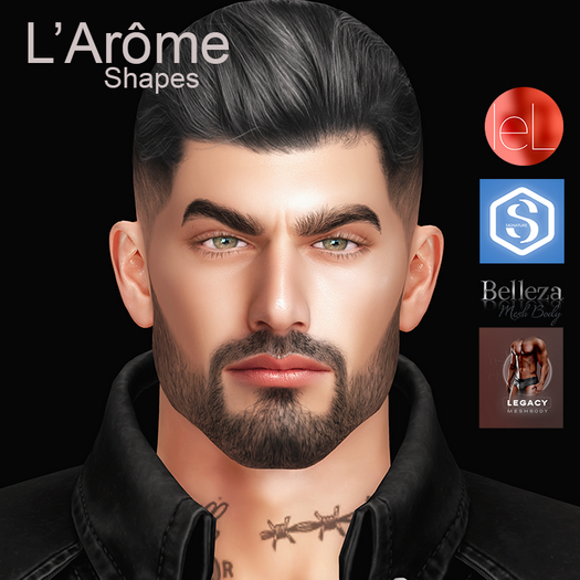 Second Life Marketplace - TRAVIS BENTO MALE SHAPE FOR LELUTKA HEAD JON ...