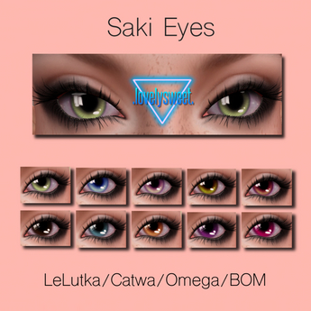 Second Life Marketplace - .lovelysweet. Saki Eyes Pack (add & click)