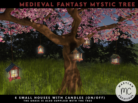 Second Life Marketplace - MC - Medieval Tree - Fantasy Mystic Sakura Tree