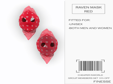 Second Life Marketplace - Ravenous Mask (Red)