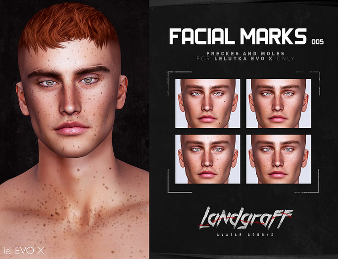 Second Life Marketplace - Landgraff - Facial Marks 005