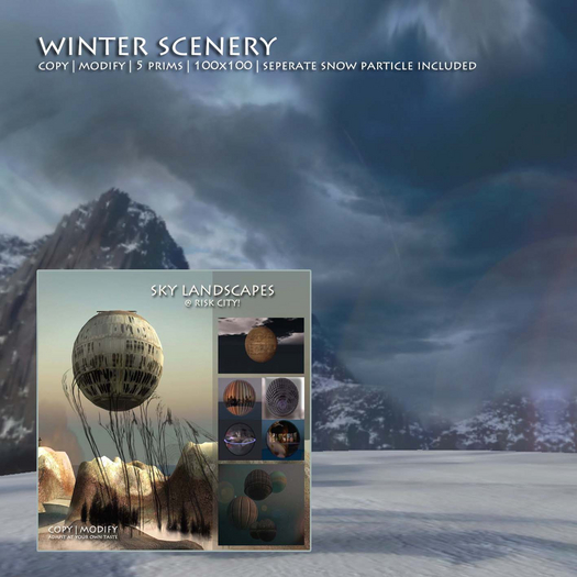 Second Life Marketplace - Sky_landscape WINTER SCENERY @ Risk!! (5 ...