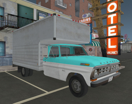 Second Life Marketplace - EliteWorks Buffalo Classic Box Truck v1.0 GTFO