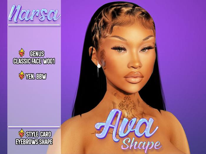 Second Life Marketplace - Ava Shape │ Genus Classic Face W001