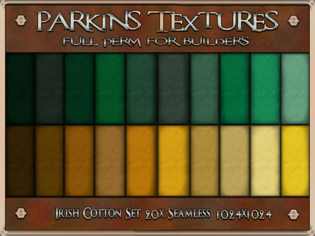 Second Life Marketplace - Parkins Textures - Irish Cotton Set - 20x ...