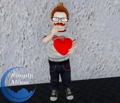 Second Life Marketplace - Simply Moon - Love Heart Pose 1 (Prop Included)