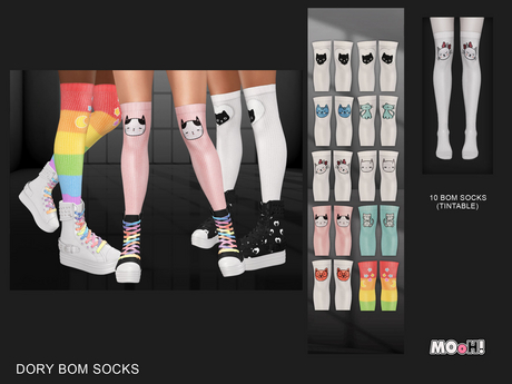 Second Life Marketplace - MOoH! Dory socks BoM (Add)