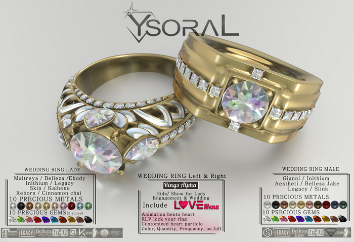 Second Life Marketplace - ~~ Ysoral ~~.:Luxe Wedding Alyse & Jordan ...