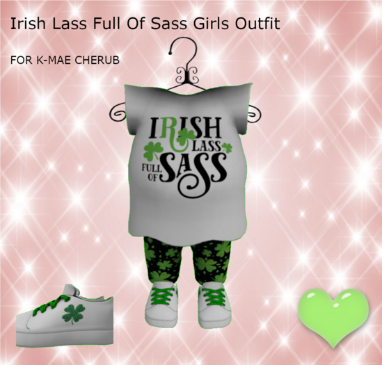 Second Life Marketplace - *HEB*Irish Lass Full Of Sass Girls Outfit