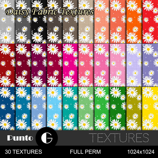 Second Life Marketplace - Daisy Fabric Textures