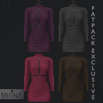 Second Life Marketplace - MIDNA - Amber Dress *DEMO*