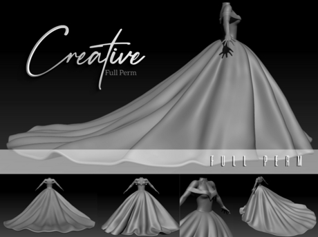 Second Life Marketplace - CREATIVE. FP01 Dress - DEMO