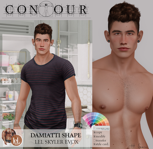 Second Life Marketplace - Contour Shape: Damiatti Lelutka Skyler (evoX ...