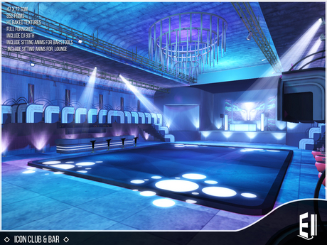 Second Life Marketplace - Club ICON 70x40 sqm 847 prims
