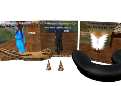 Second Life Marketplace - Old Cats Box Vintage Prims & Cat Avatars