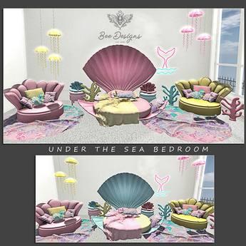 Second Life Marketplace - 09 Bee Designs Under The Sea bedroom