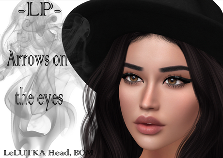Second Life Marketplace - -LP- Arrows on the eyes-4 BLACK