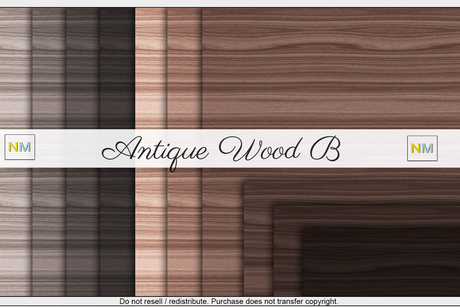 Second Life Marketplace - Antique Wood B Builders Kit 10 Seamless ...