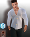 Second Life Marketplace - Brutal Buttoned Vee White - Legacy Gianni