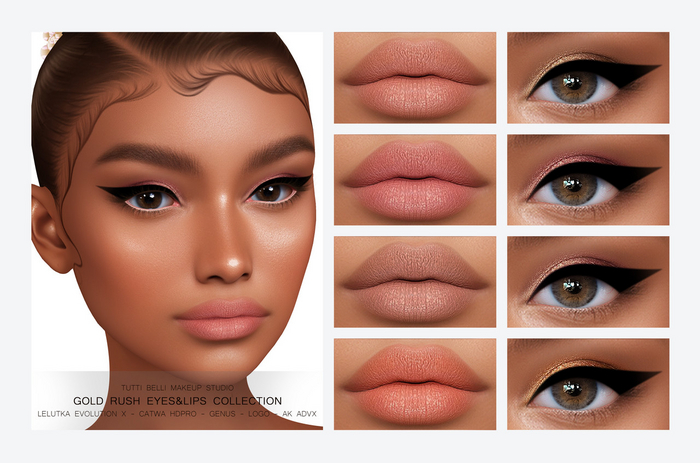 Second Life Marketplace - Tutti Belli - 'Gold Rush' (Catwa HDPRO)