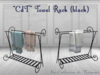 Second Life Marketplace - "CdT" Towel rack (black)