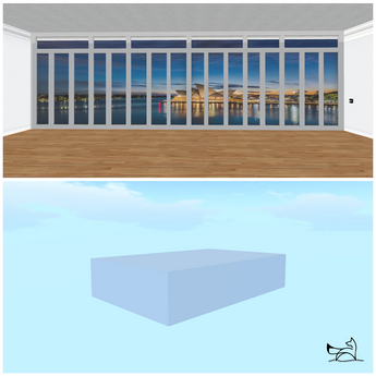 Second Life Marketplace - FOX River - Sky Camouflage Basic Skybox (Boxed)
