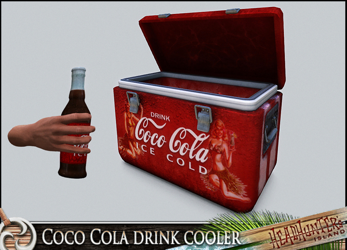 Second Life Marketplace - HeadHunter's Island - Coco cola cooler box ...