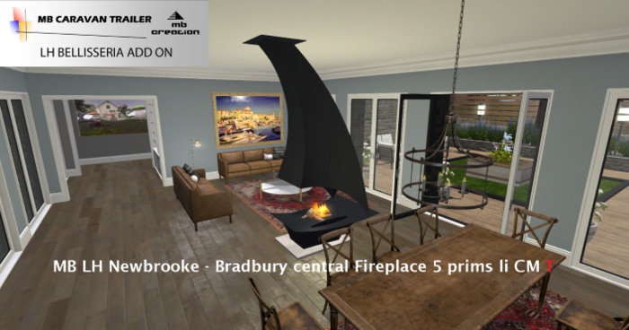 Second Life Marketplace - MB LH Newbrooke - Bradbury central Fireplace box