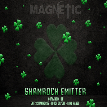 Second Life Marketplace - Magnetic - Shamrock Emitter