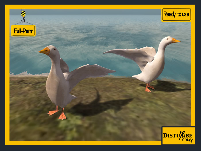 Second Life Marketplace - ::DisturbeD:: Farm Goose Duck - FULL PERM MESH