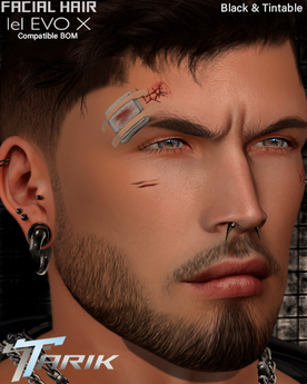 Second Life Marketplace - -- T. TARIK -- Pack ' Beard 102 // BOM Evo X ...