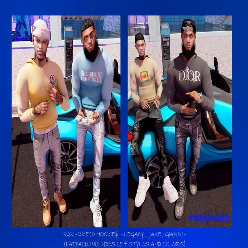 Second Life Marketplace - R2R - Dreco Drip Hoodies (FP)