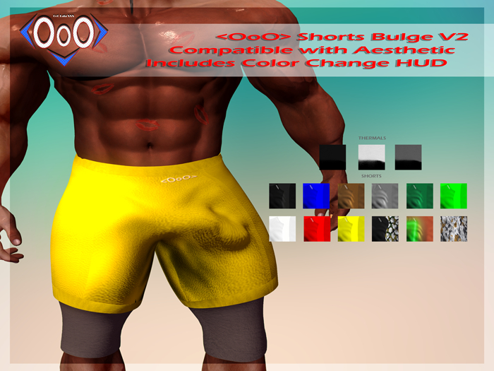 Second Life Marketplace Shorts V2 Aesthetic Bulge Add