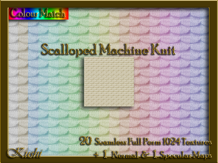 Second Life Marketplace - Scalloped Machine Knit Texture Set