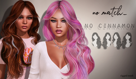 Second Life Marketplace - no.match_ ~ NO_CINNAMON ~ Pack of BLACKS