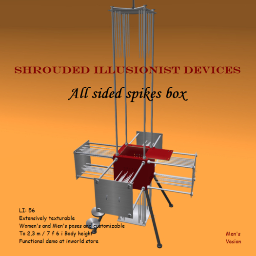 Second Life Marketplace - All sided spikes box - Men's version