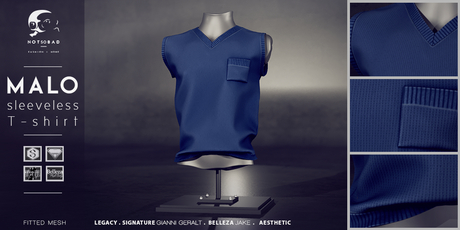 Second Life Marketplace - not so bad . mesh . MALO sleeveless T-shirt ...