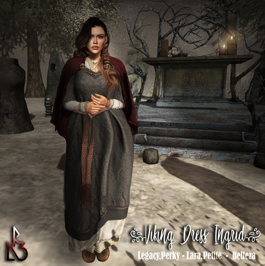 Second Life Marketplace - //R3D// Viking Dress Ingrid - FATPACK