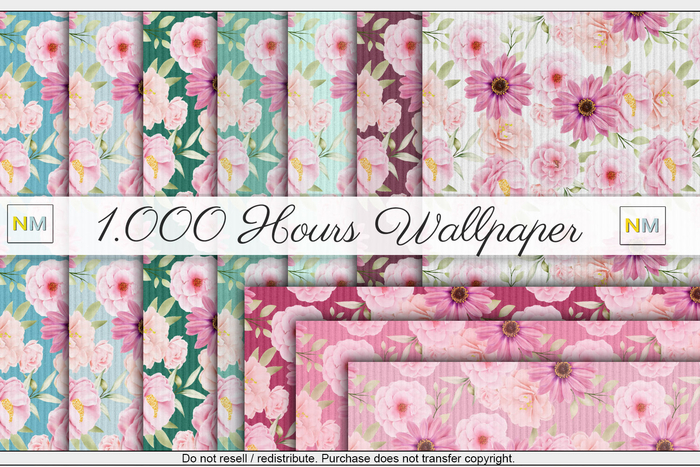 Second Life Marketplace - 1000 Hours Wallpaper Builders Kit 10 Seamless ...