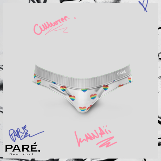 Second Life Marketplace - Pare.Brandon Tight Speedo - Pride Hearts