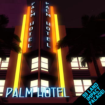 Second Life Marketplace - [inZoxi] - Facades - Palm Hotel
