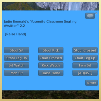 Second Life Marketplace - Yosemite Classroom Seating with Animations ...