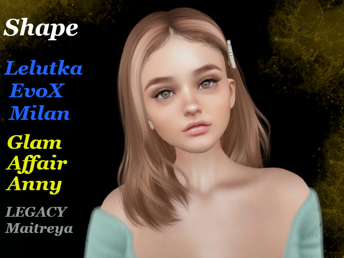 Second Life Marketplace - Lelutka Evox Milan head Shape 0071 Anny