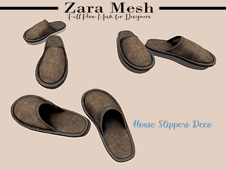 Second Life Marketplace - ZM - Clothes - House Slippers - Decoration ...