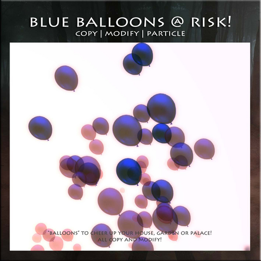 Second Life Marketplace - Balloon particle @ Risk! (blue/red)