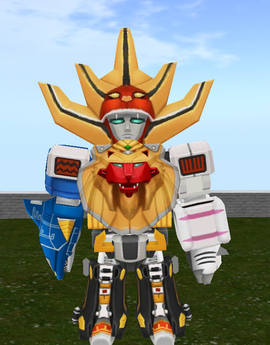 Second Life Marketplace - power rangers wild force mini megazord Statue
