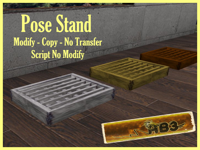 Second Life Marketplace - !! AB3 !! Pose Stand GIFT 1 prim