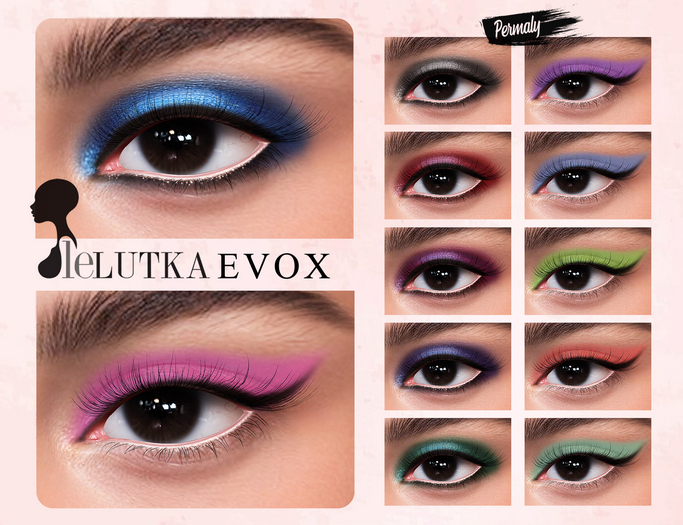 Second Life Marketplace - LELUTKA EVOX FULL PERM EYESHADOW TEXTURES #7